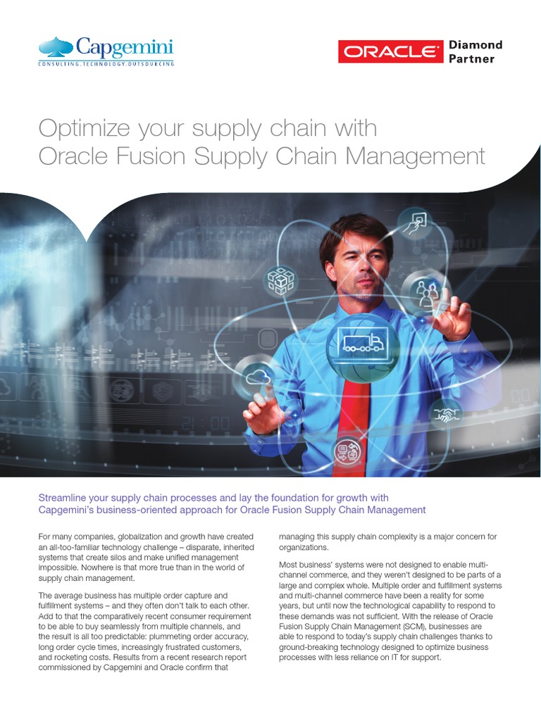 Optimize Your Supply Chain With Oracle Fusion Supply Chain Management ... Optimize Your Supply Chain With Oracle Fusion Supply Chain Management ...