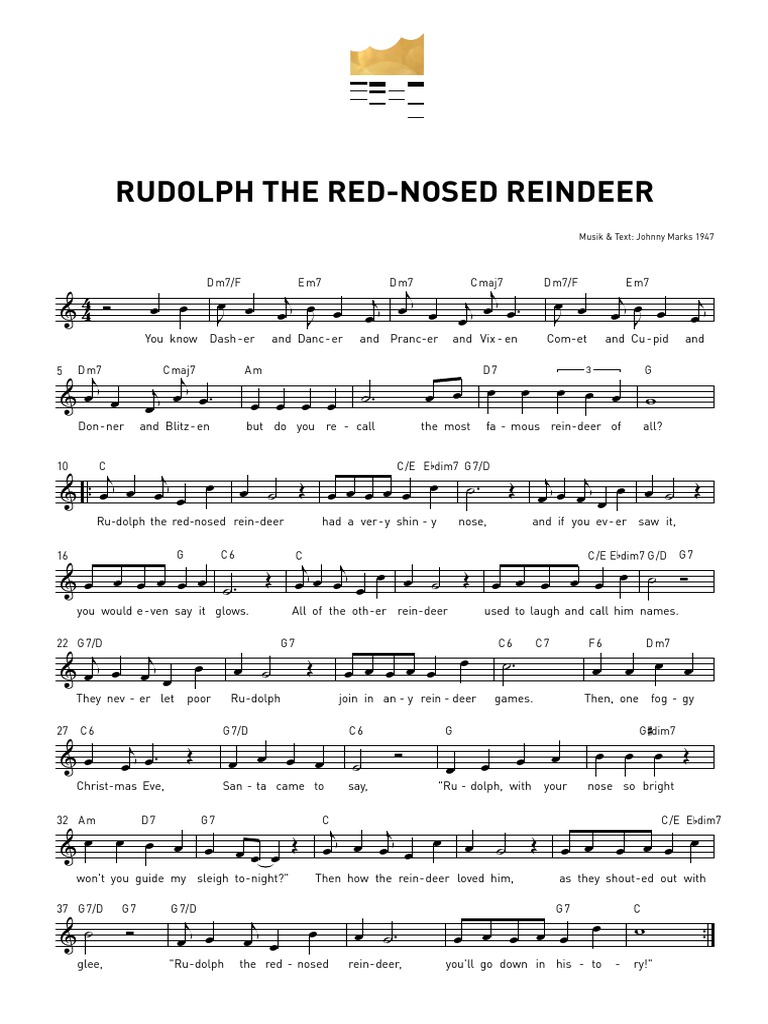 Rudolph The Red-Nosed Reindeer | PDF | Holiday Characters | Christmas ...