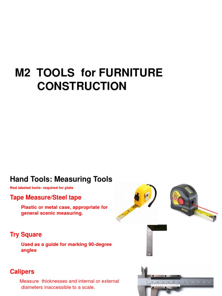 M2 Tools For Furniture Construction | PDF