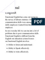 Functional English | PDF