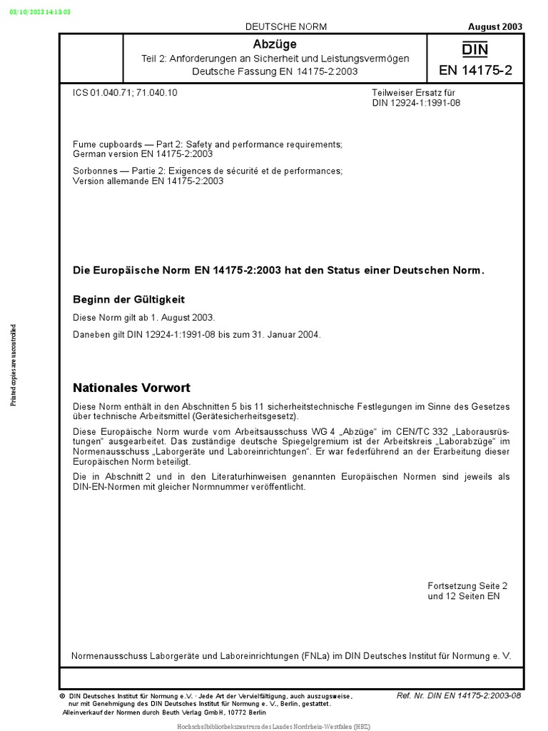 Din en 14175-2 | PDF