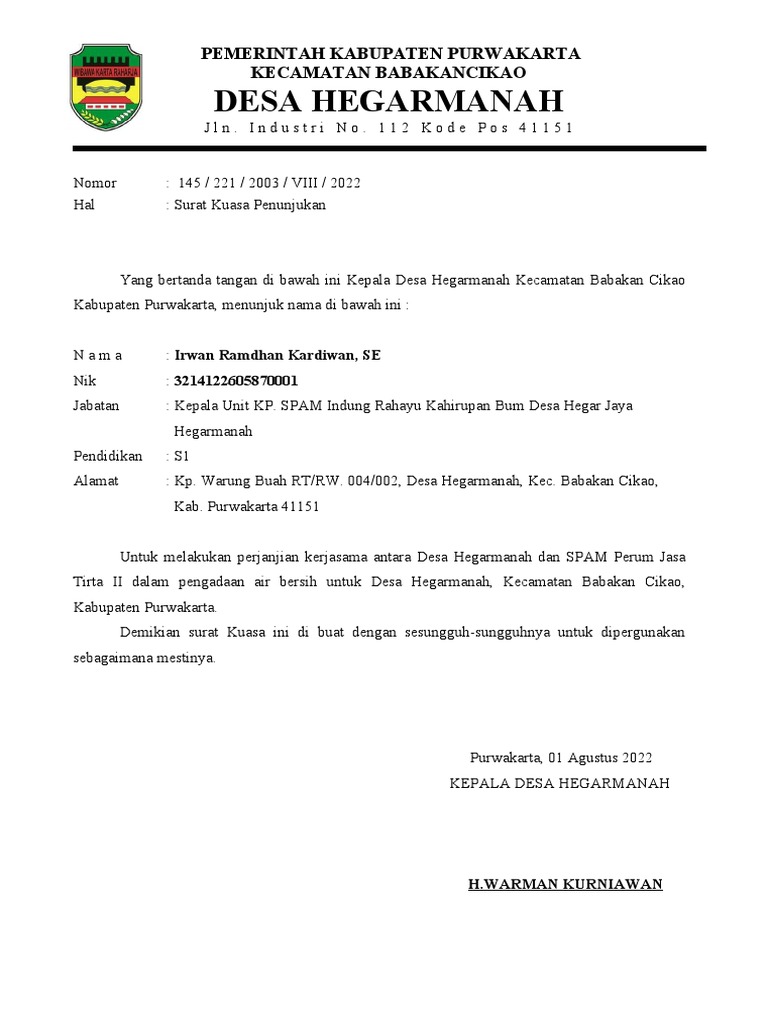 Kop Surat Desa New | PDF