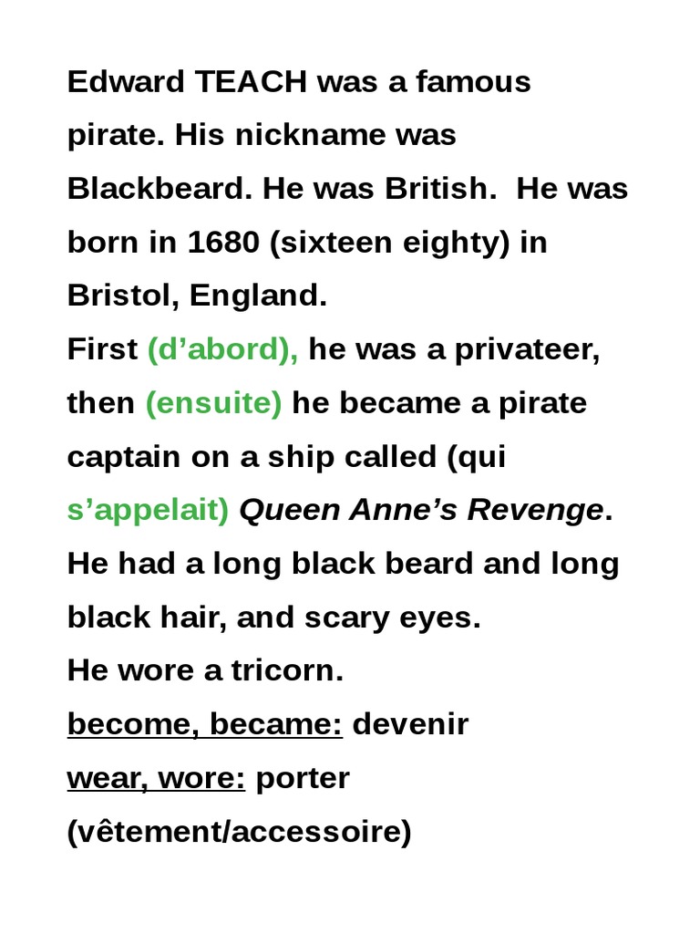 Blackbeard: The Infamous Pirate | PDF | History | Young Adult