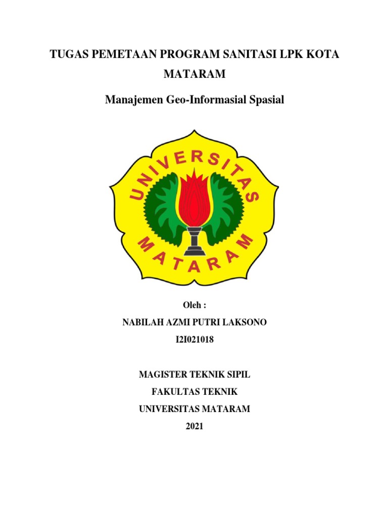 Program Sanitasi LPK Mataram 2021 | PDF | Teknologi & Rekayasa