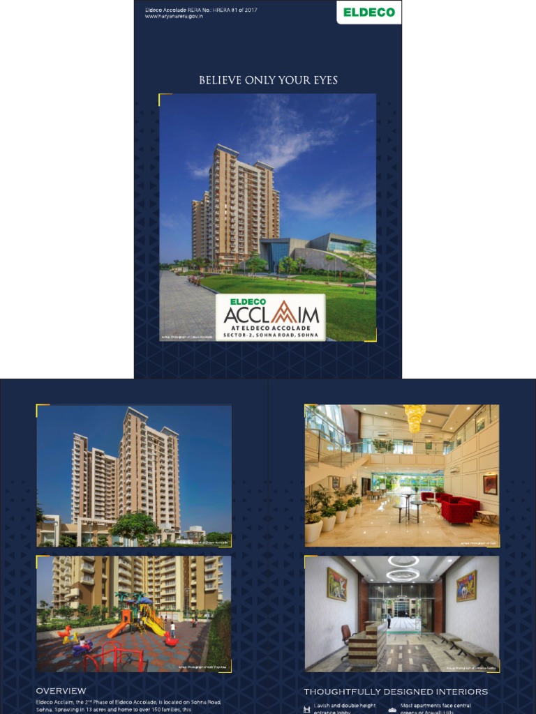 Eldeco Acclaim E-brochure | PDF