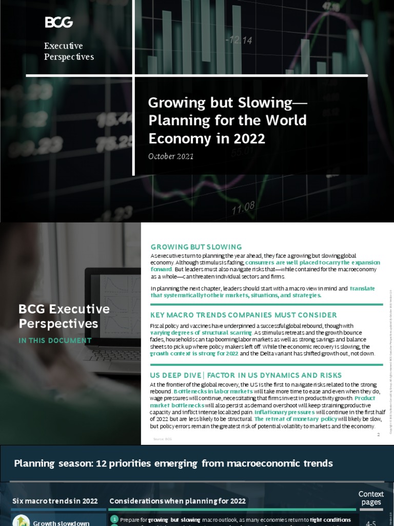 BCG Executive Perspectives Planning For 2022 Economy | PDF ...