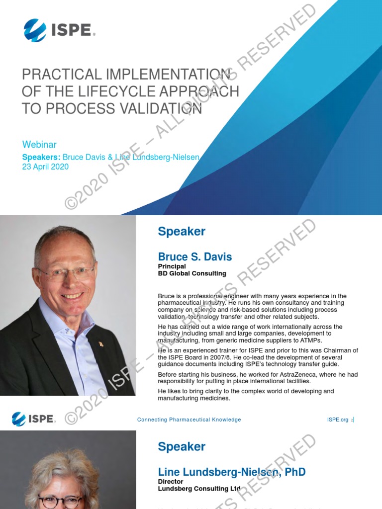 Practical Implementation of The Lifecycle Approach To PV April 2020 ... Practical Implementation of The Lifecycle Approach To PV April 2020 ...