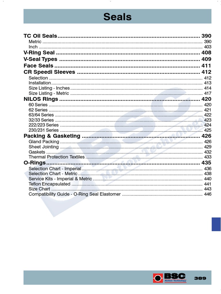 BS Seals | PDF | Polymers | Chemical Compounds