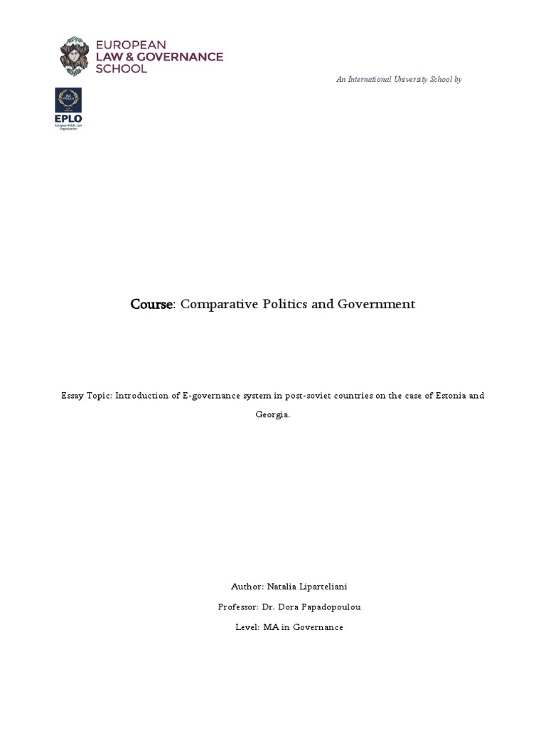 Natalia - Liparteliani - Introduction of E-Governance System in Post ...