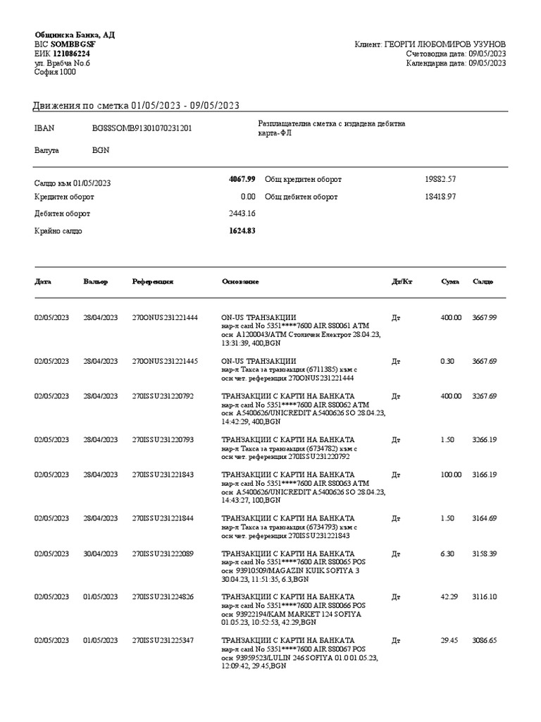 STMT BG88 SOMB91301070231201 | PDF