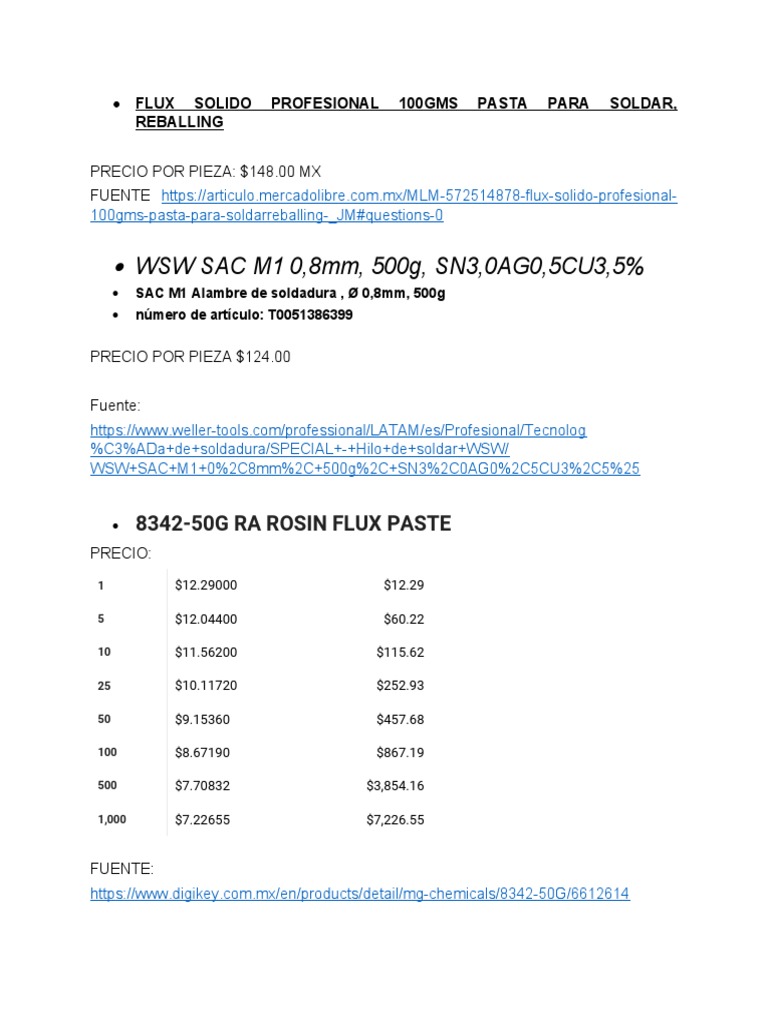Cotizacion J-STD-001 | PDF | Electricidad | Bienes manufacturados
