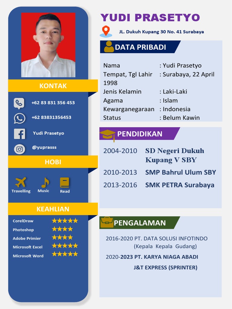 CV Yudi Prasetyo | PDF