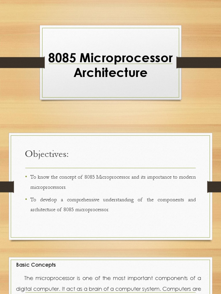 8085 Microprocessor Architecture Guide | PDF | Central Processing Unit | Programming