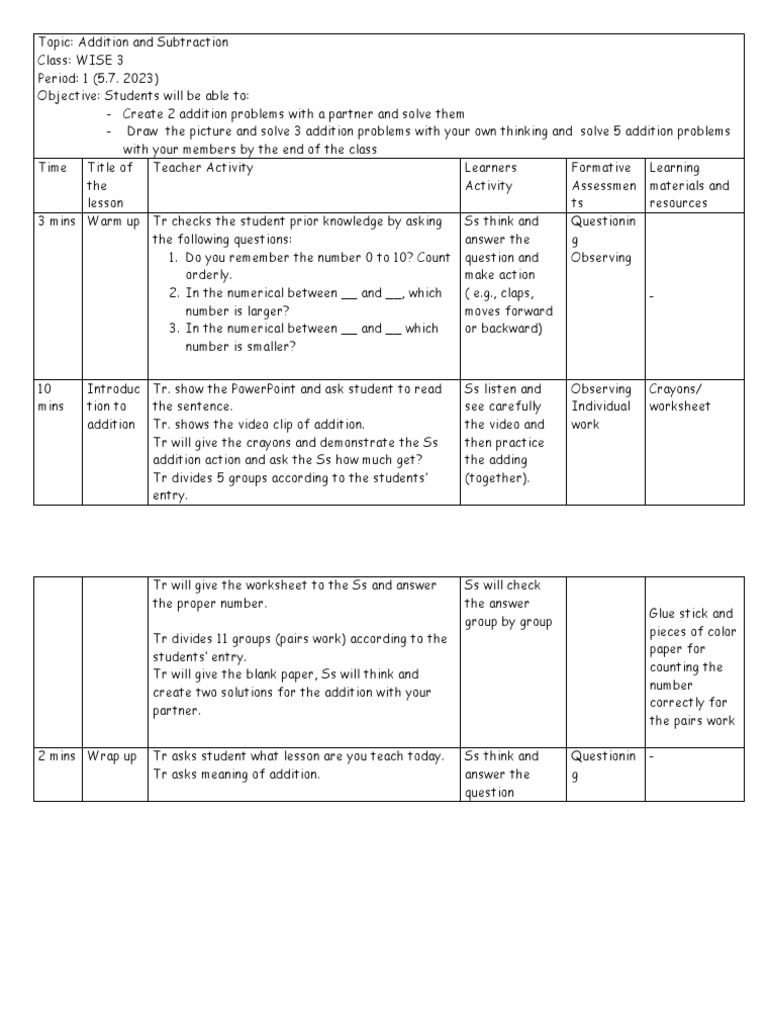 Unit 1 Additing and Substruction | PDF | Learning | Educational Assessment