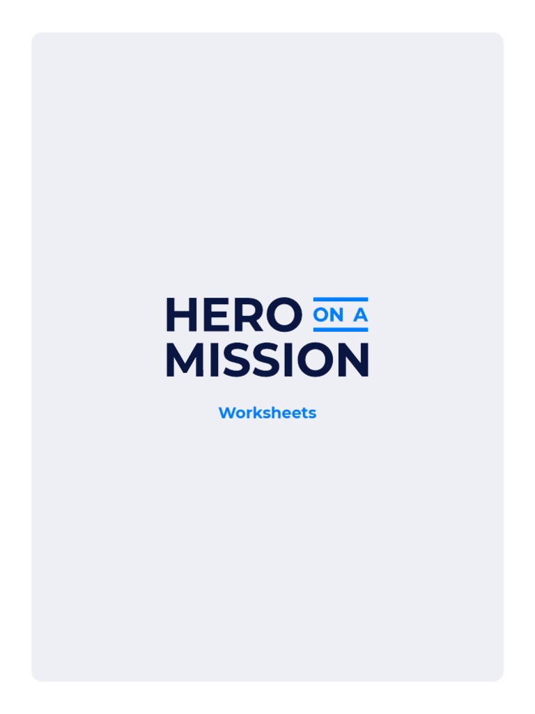 Hero on a Mission Daily Planner | PDF