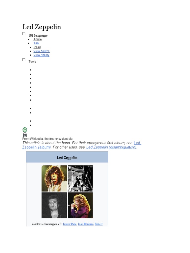 Led Zeppelin | PDF | Led Zeppelin