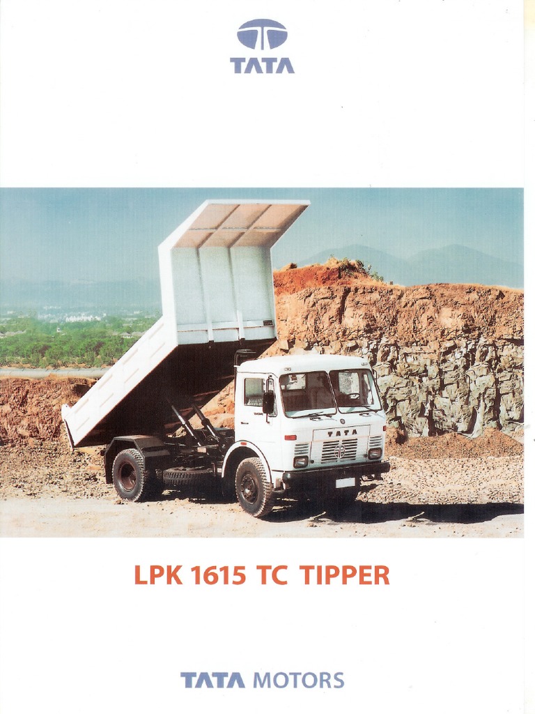 Tata LPK 1615 TC Tipper Specifications | PDF | Gear | Axle