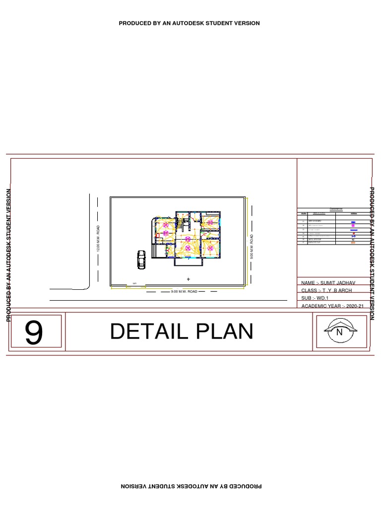 Electrical Plan for T.Y.B Arch Project | PDF