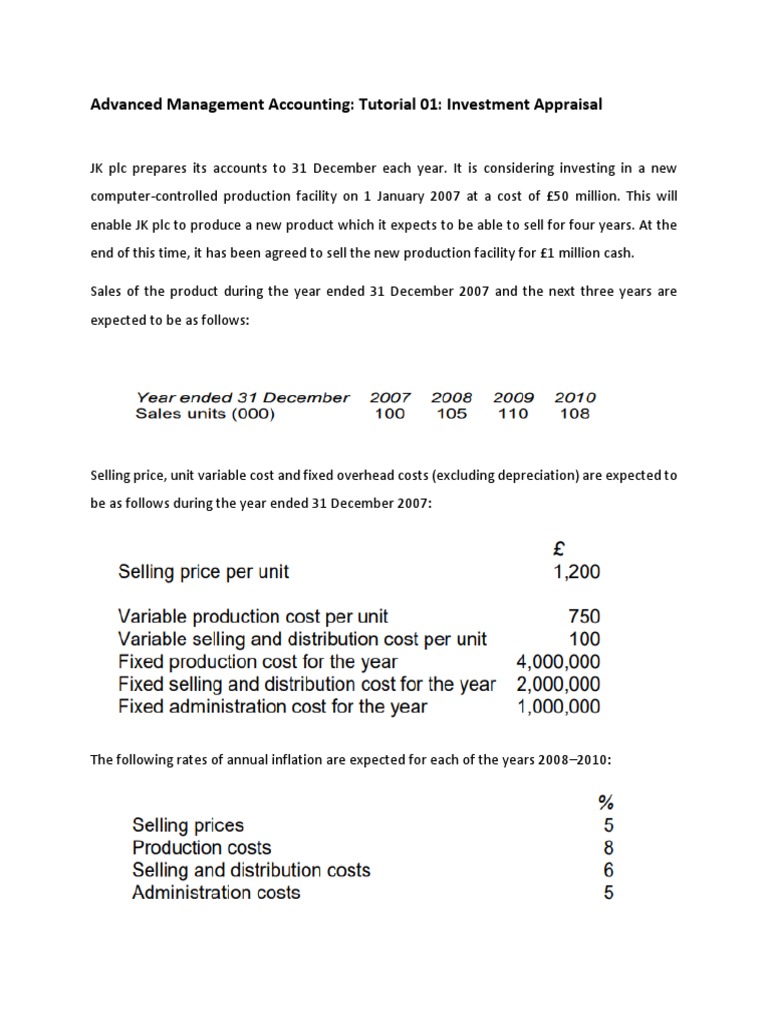 Advanced Management Accounting T1 | PDF