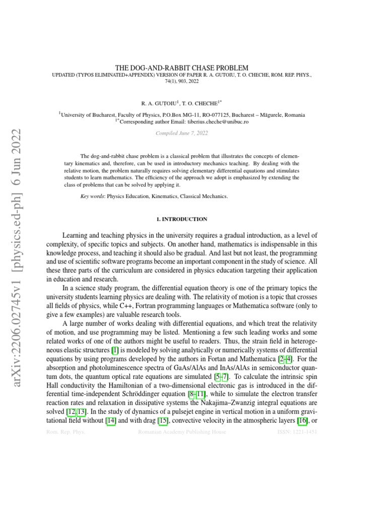 Duoibat 1 | PDF | Kinematics | Differential Equations