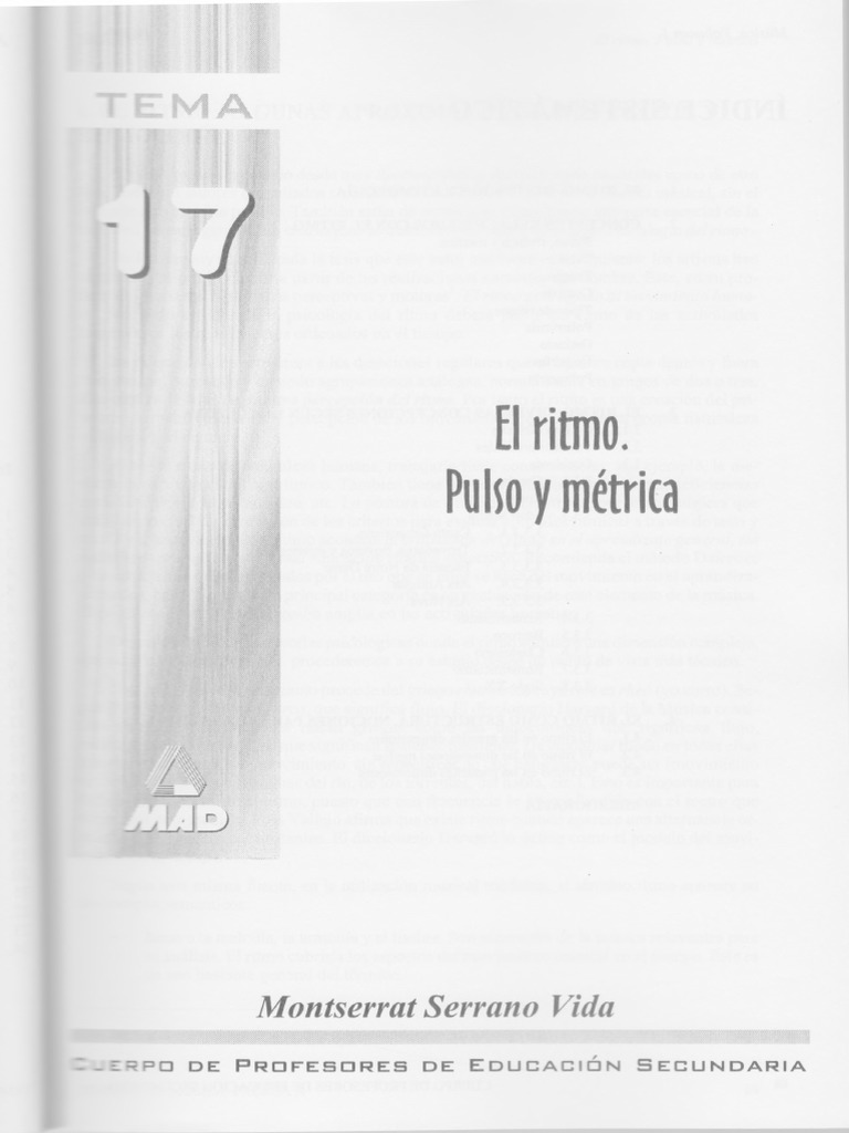 Ritmo: Pulso y Métrica en la Música | PDF | Ritmo | Instrumentos musicales