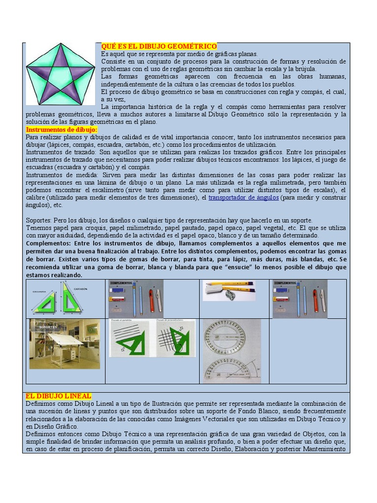 Dibujo Geometrico | PDF | Dibujo | Dibujo técnico