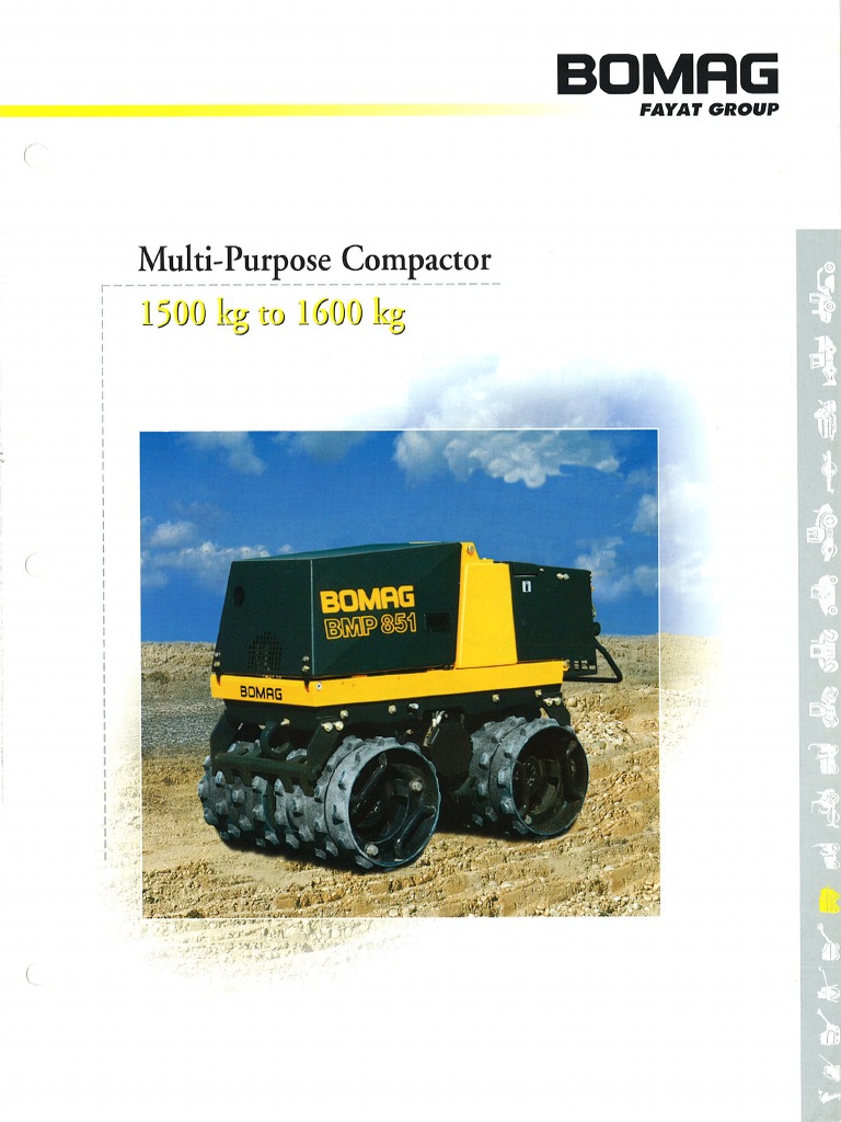 Bomag BMP851 Multi Purpose Compactor | PDF