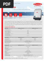 Fronius Symo Inverter Technical Data | PDF | Power Inverter | Mains ...