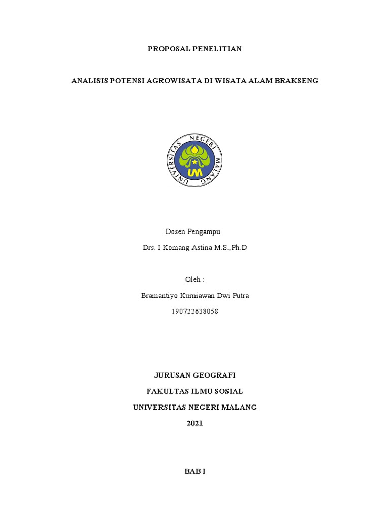 Potensi Agrowisata Brakseng | PDF | Teknologi & Rekayasa