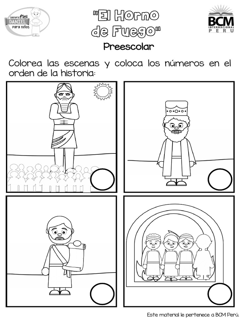 Actividades para niños: El Horno de Fuego | PDF | Daniel (figura bíblica)