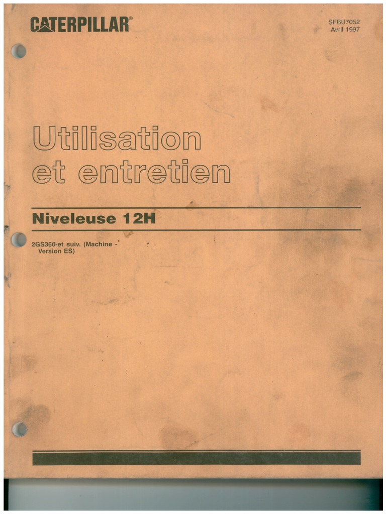 Manual Operario Cat 12H | PDF