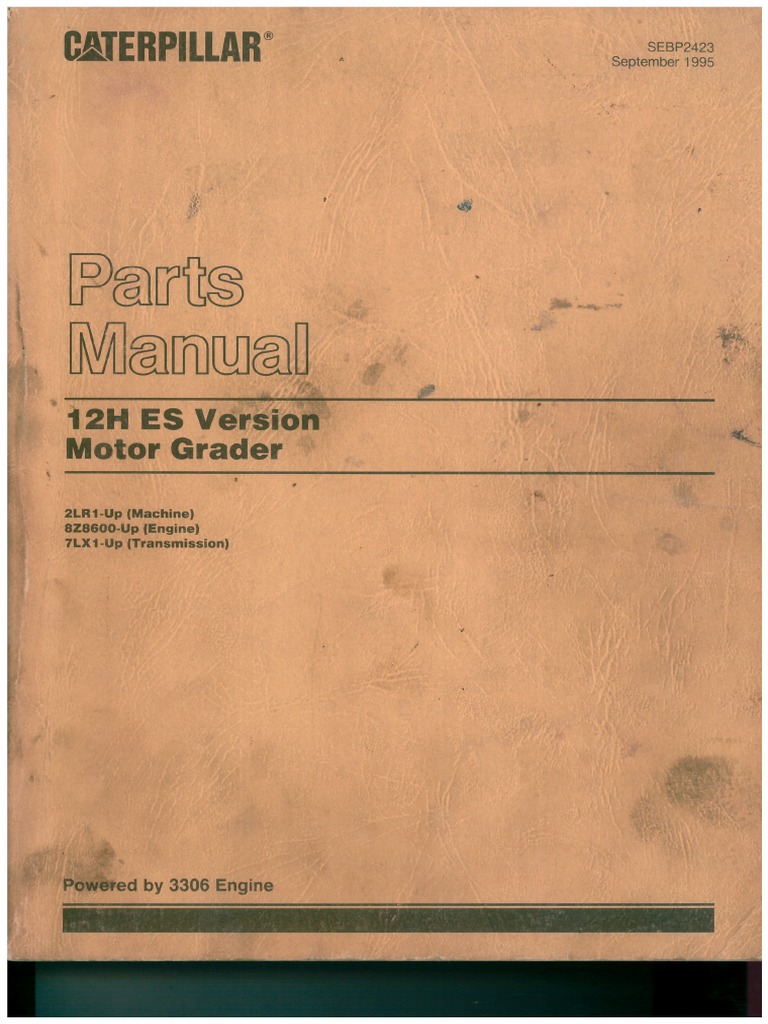 Manual Partes Cat 12h Pdf