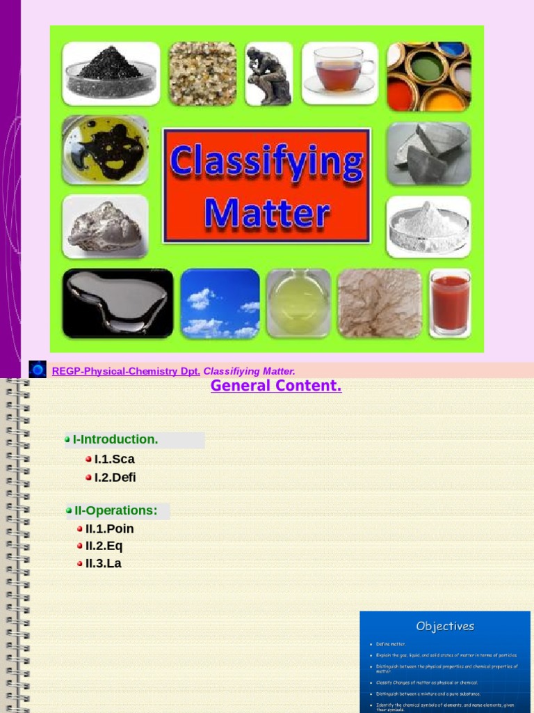 01 Classifying Matter. English Text | PDF | Mixture | Ion