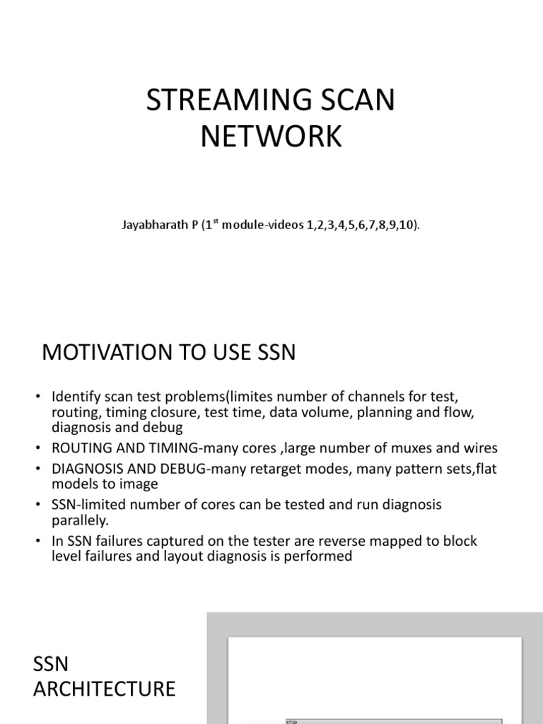 Streaming Scan Network | PDF | Telecommunications | Electronic Engineering