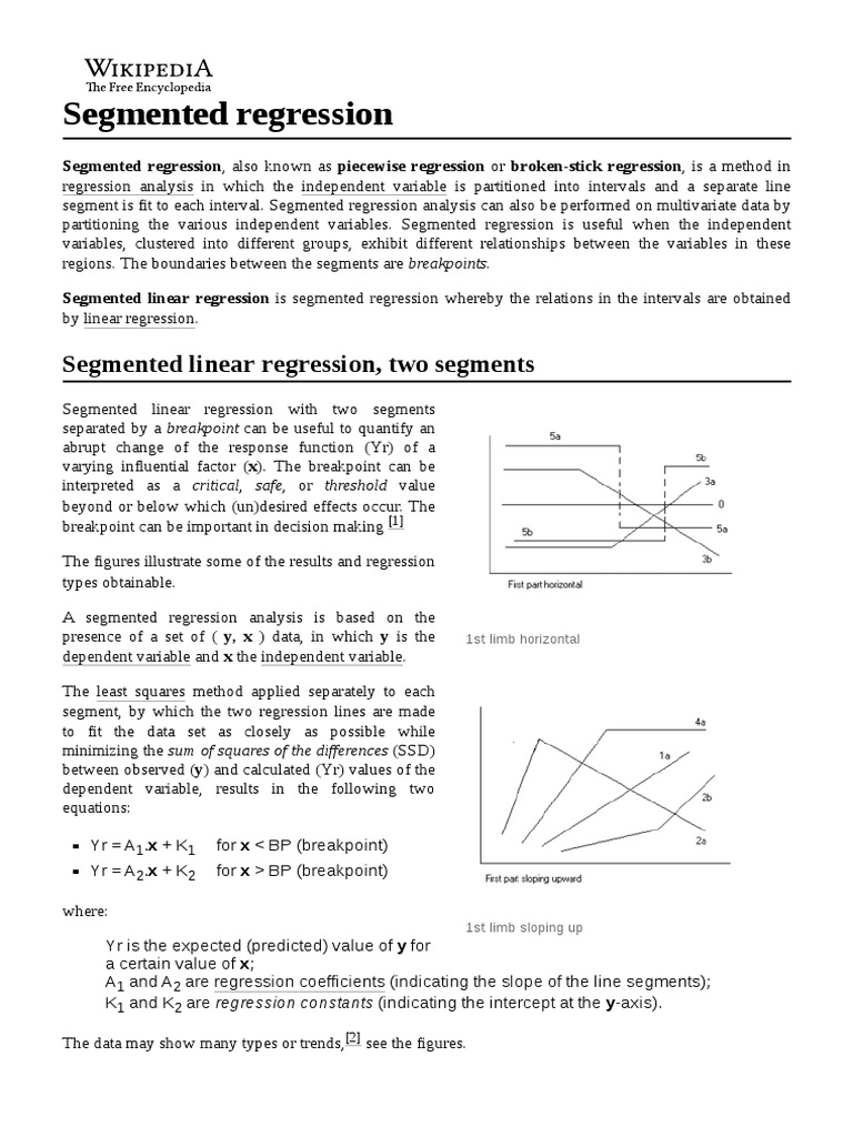 Segmented Regression | PDF | Statistical Analysis | Teaching Mathematics