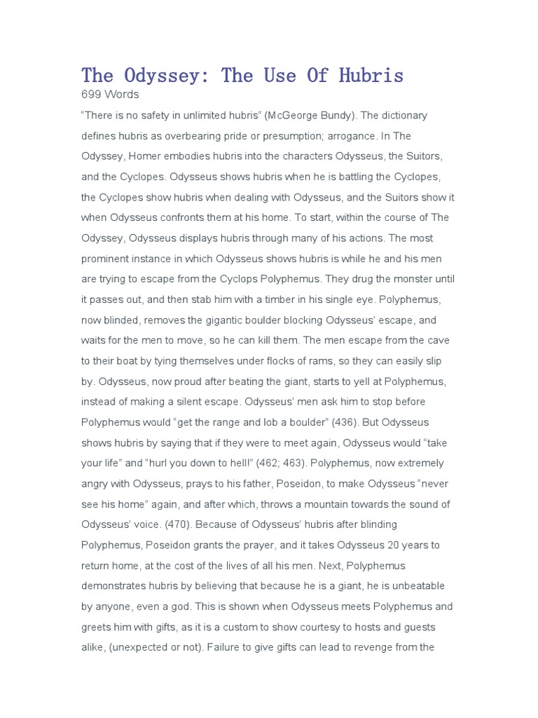 The Odyssey | PDF | Odyssey | Odysseus