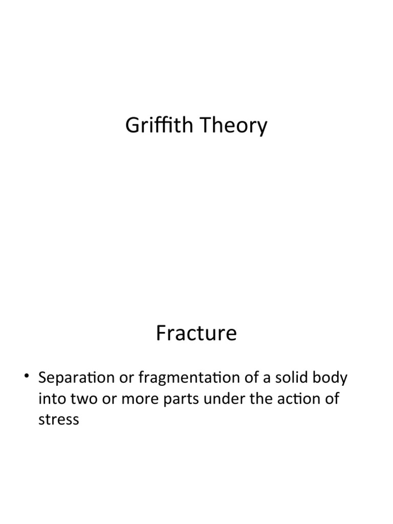 Griffith Theory | Download Free PDF | Fracture | Fracture Mechanics