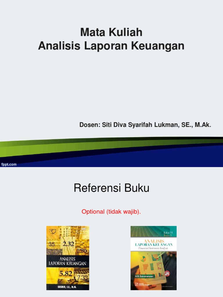 Materi 1. Pendahuluan Analisis Laporan Keuangan | PDF | Bisnis | Pengelolaan Keuangan & Uang