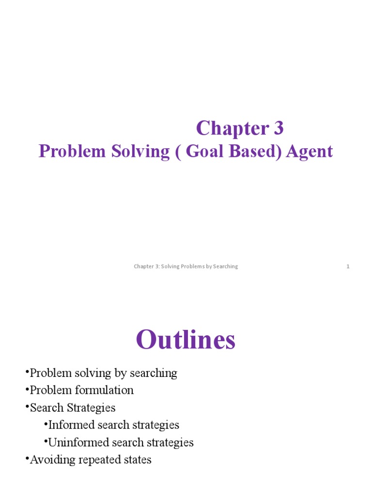 Chapter 3 Problem Solving Agents Pdf Computer Programming Algorithms