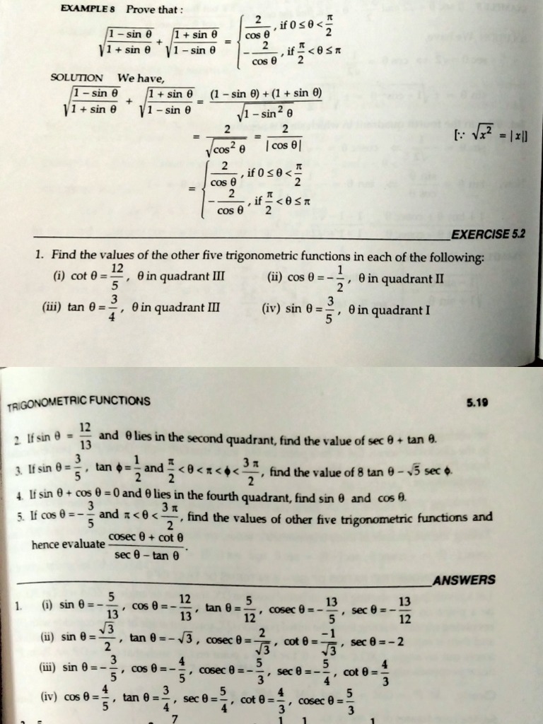 TRI Allied Angles RD1 | PDF | Trigonometric Functions | Metrology