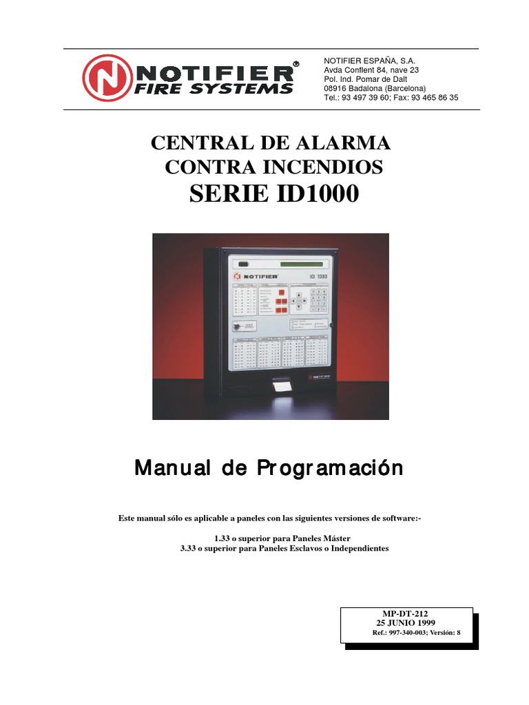 Manual de Programación ID1000 | PDF | Software | Almacenamiento de ...
