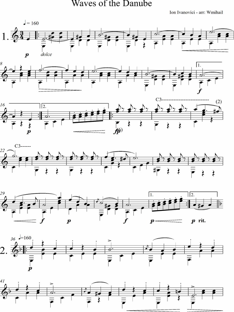 Waves of The Danube | PDF