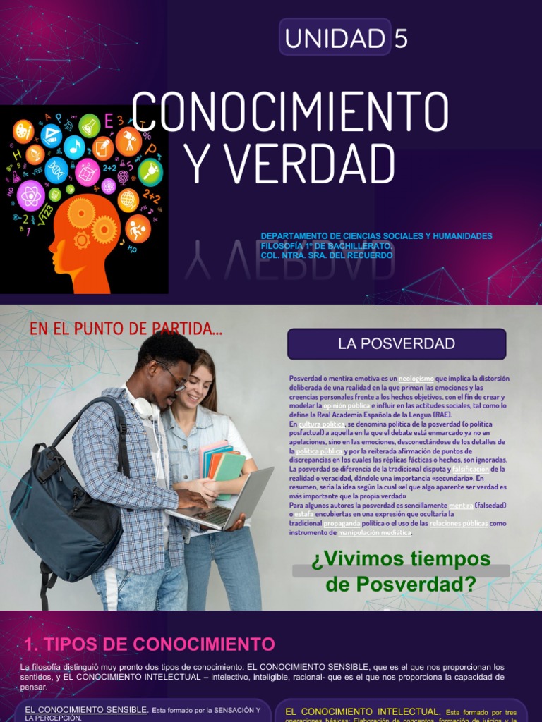 Tema 5. Conocimiento y Verdad | PDF | Verdad | Conocimiento