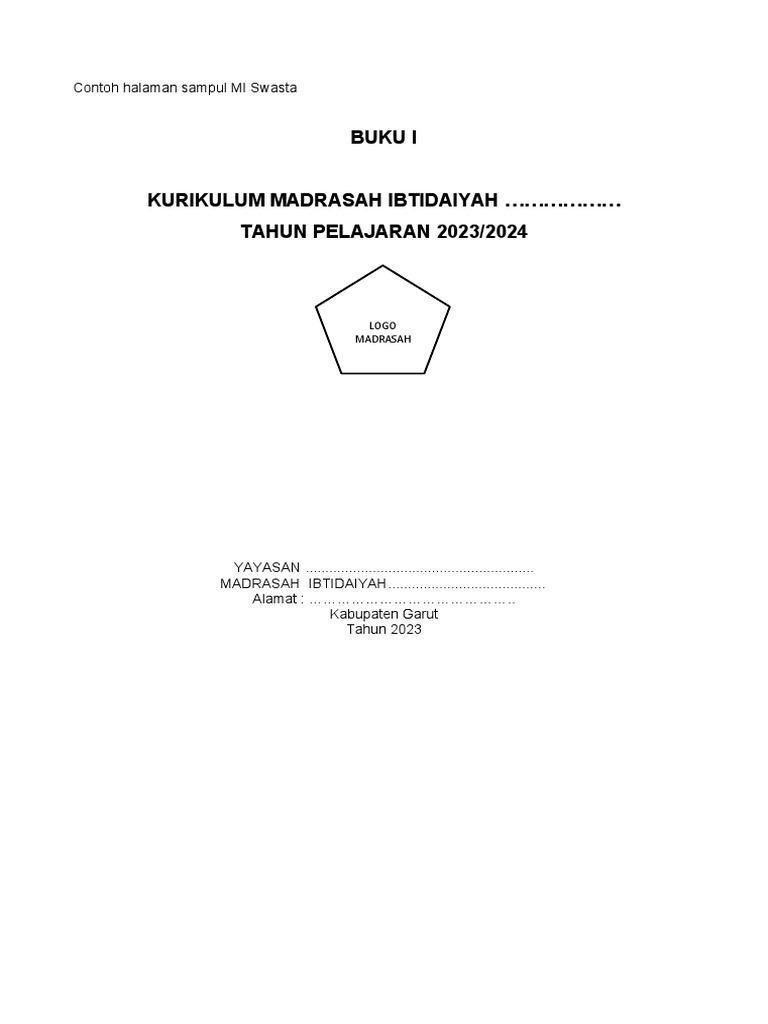 Lembar Validasi, Rekomendasi DLL Buku 1 2324 MI TP2023-2024 | PDF