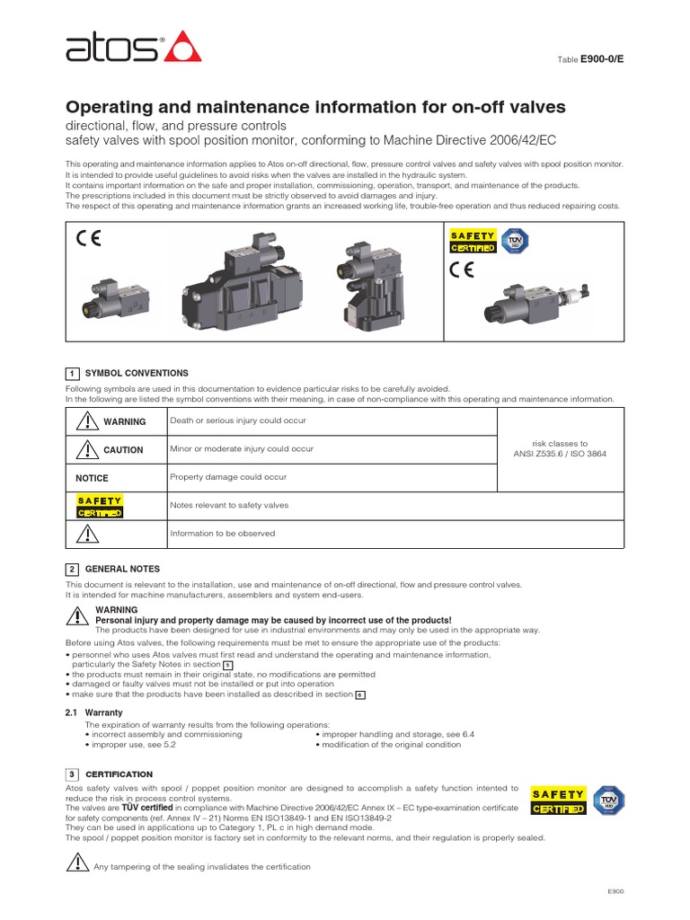Atos | PDF | Valve | Mechanical Engineering