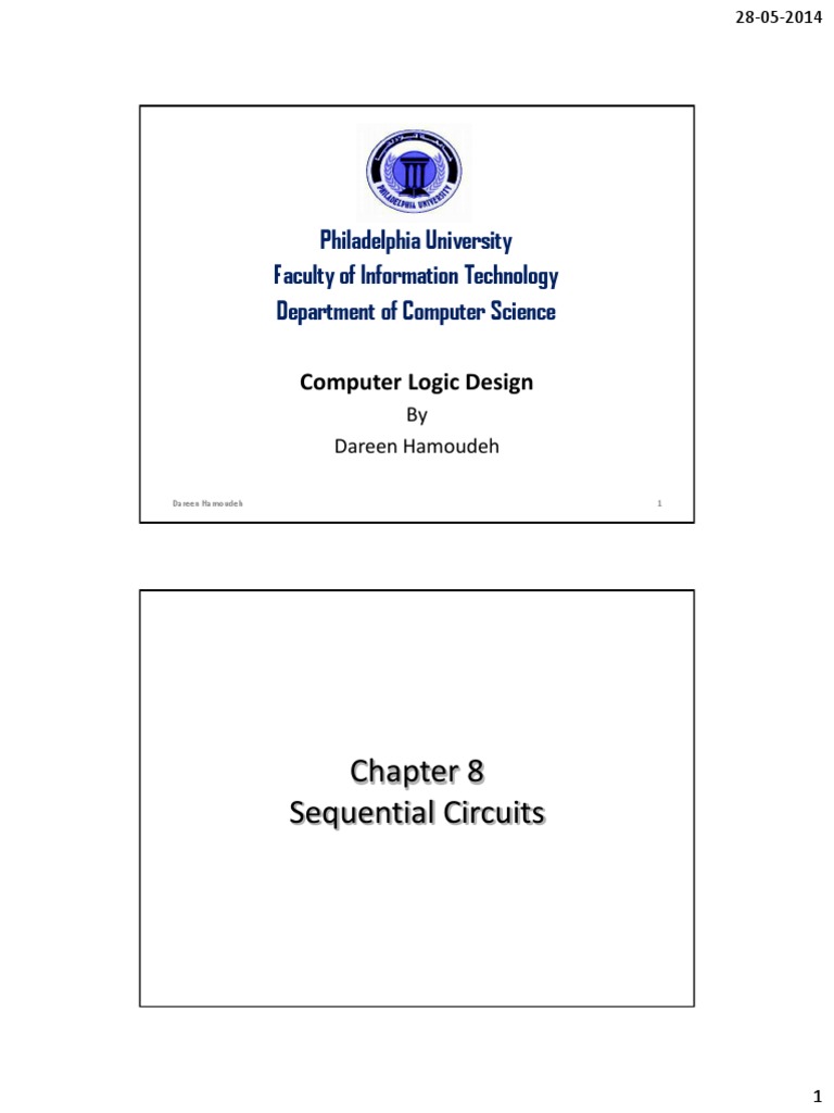 Chapter 8 - Sequential Circuits | PDF | Logic Gate | Mathematical Logic