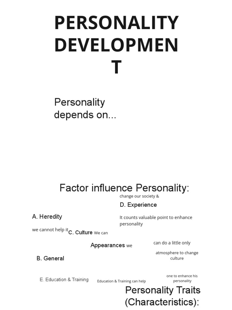 Personality Development | PDF | Communication | Perception