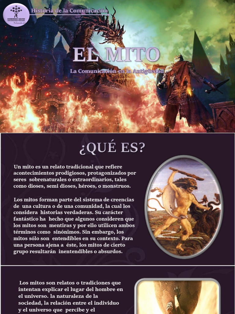 Funciones y Tipos de Mitos | PDF