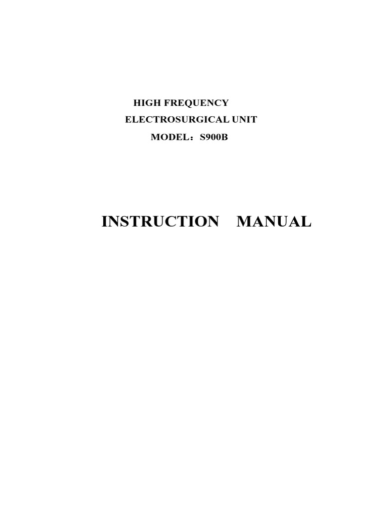 S900B1英文说明书 | PDF | Electrical Engineering | Electricity