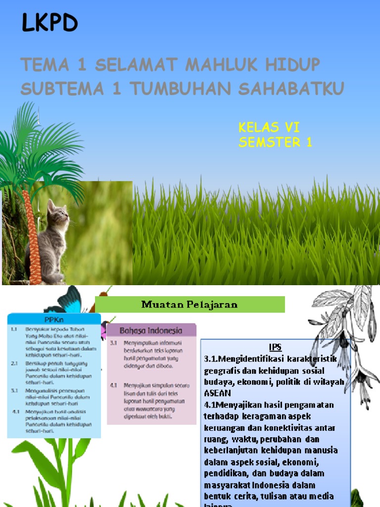 LKPD Tema 1 Sub Tema 1 Pembelajaran 1 | PDF